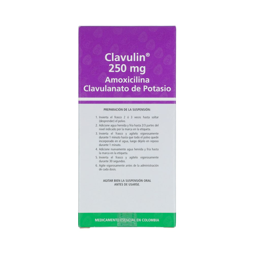 Clavulin (250Mg+62.5Mg)/5mL Polvo Suspensión Oral Frasco X 80mL | Los ...