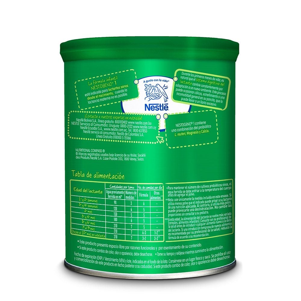 Nestogeno 1 Confort Digest Polvo Tarro X 400Gr | Los expertos en ahorro Cruz Verde Colombia