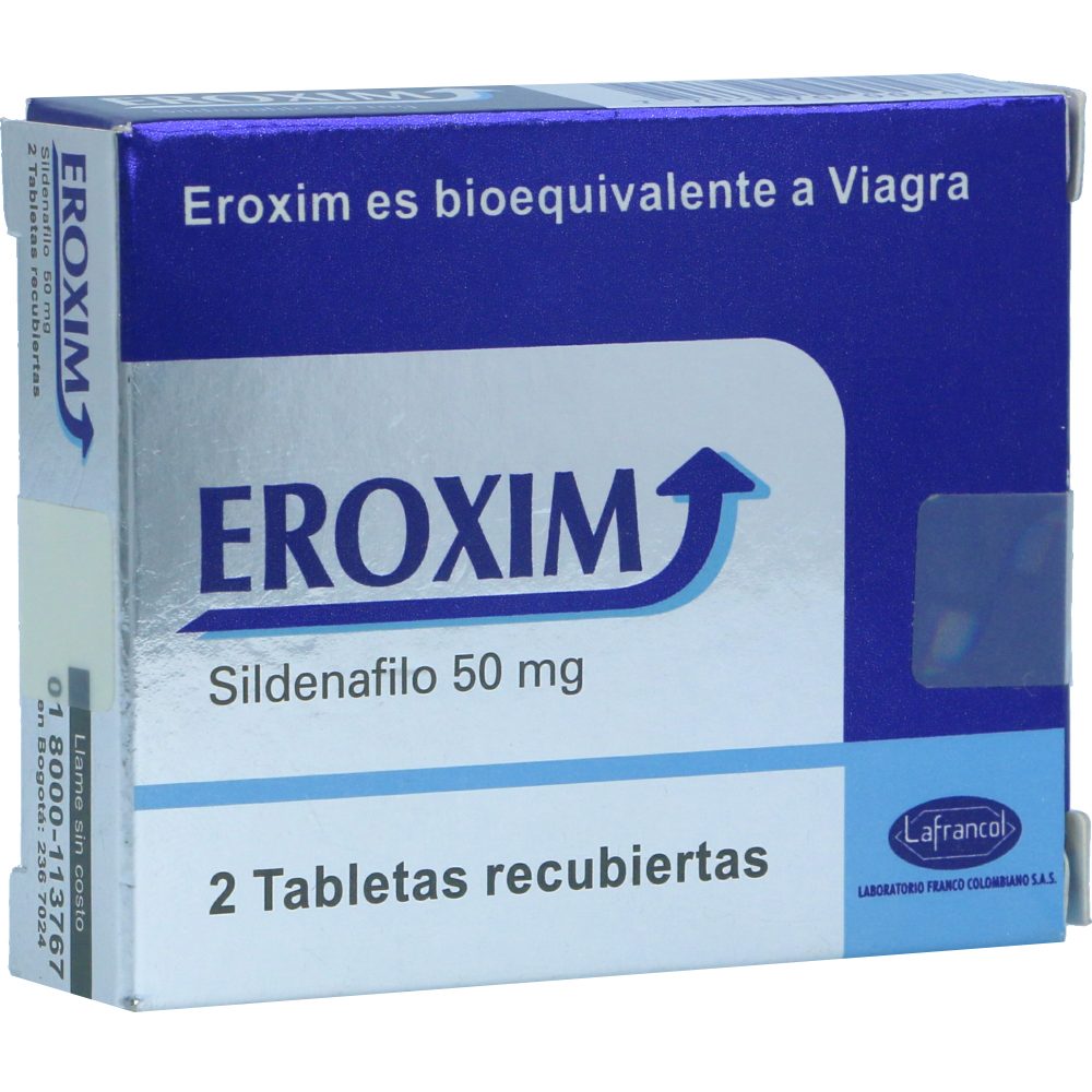 Eroxim 50Mg Caja X 2 Tabletas | Los expertos en ahorro Cruz Verde Colombia