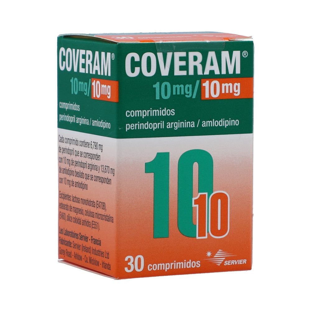 Coveram (10+10)Mg Frasco X 30 Tabletas | Cruz Verde