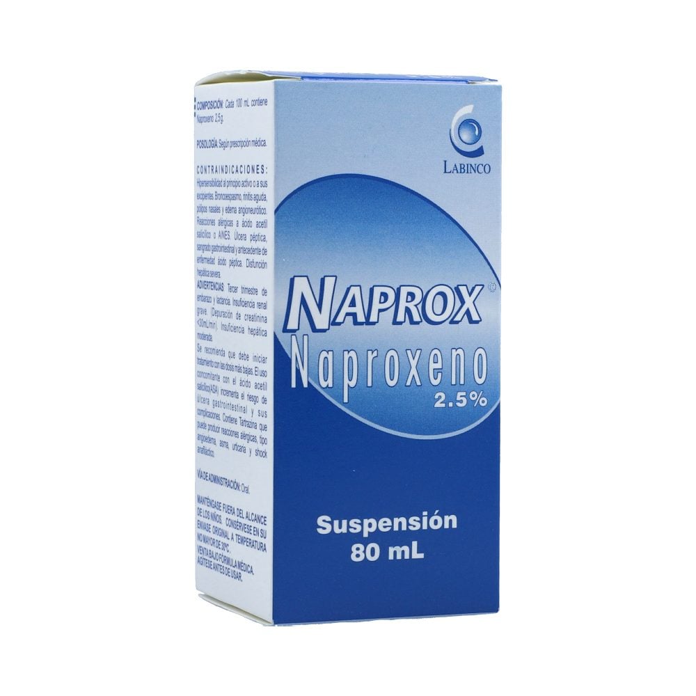 Naprox 125mg Suspensión Oral | Cruz Verde