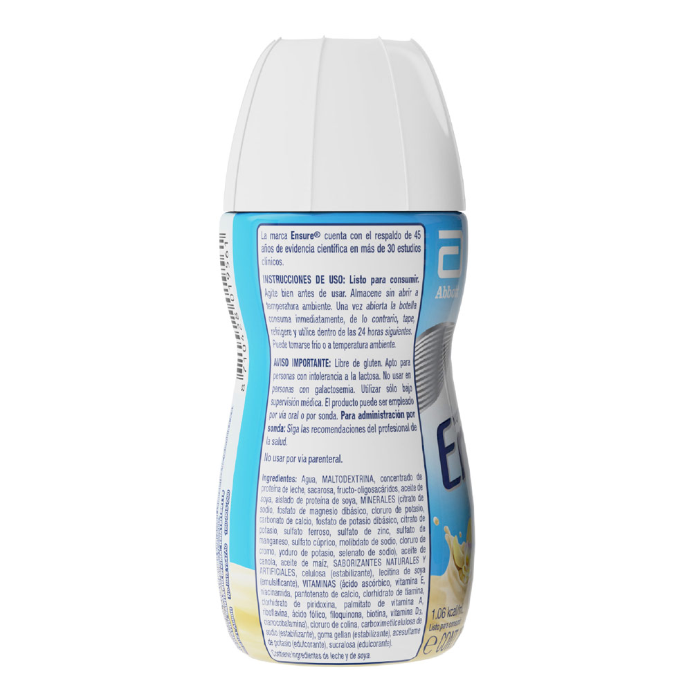 ENSURE FCO X 220ML VAINILLA | Los expertos en ahorro Cruz Verde Colombia