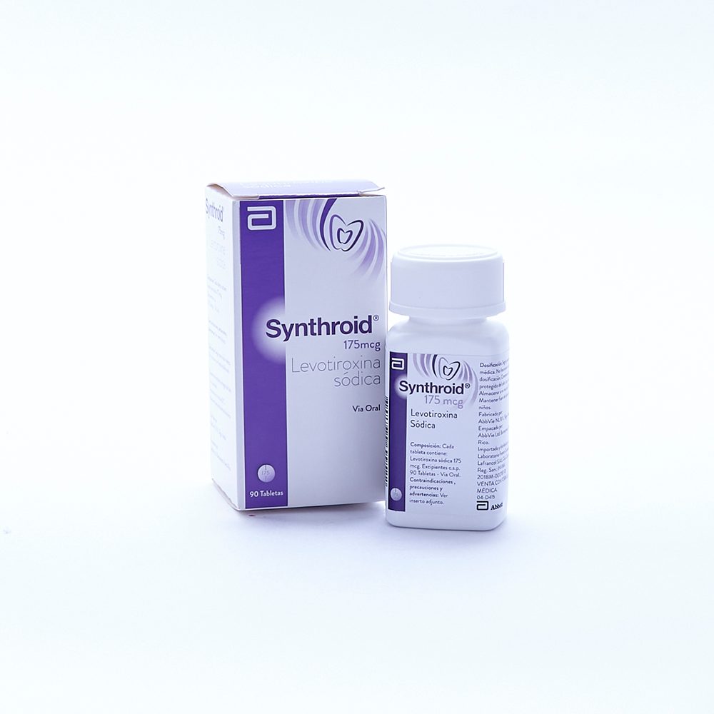 Synthroid 175Mcg Tableta Frasco X 90 | Cruz Verde