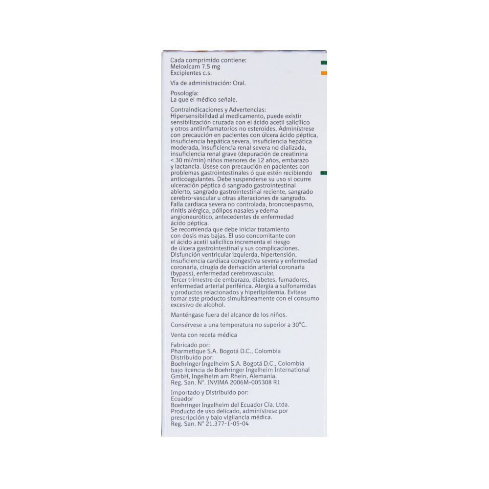 Mobic 7.5Mg Caja X 10 Tabletas | Los expertos en ahorro Cruz Verde Colombia