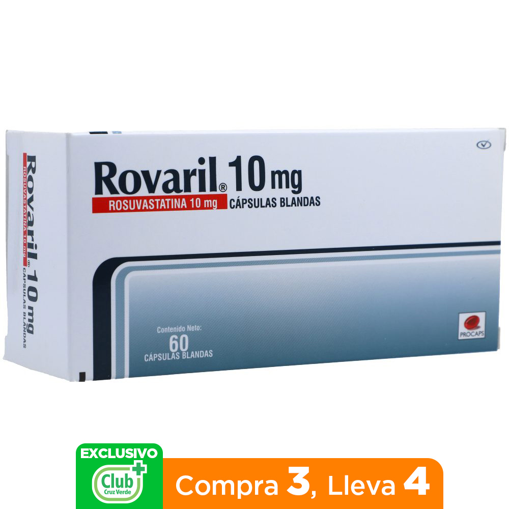 Rovaril 10Mg Caja X 60 Cápsulas Blandas | Los expertos en ahorro Cruz ...