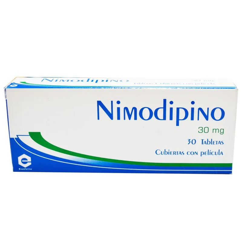 Nimodipina 30 mg · 30 Tabletas Recubiertas