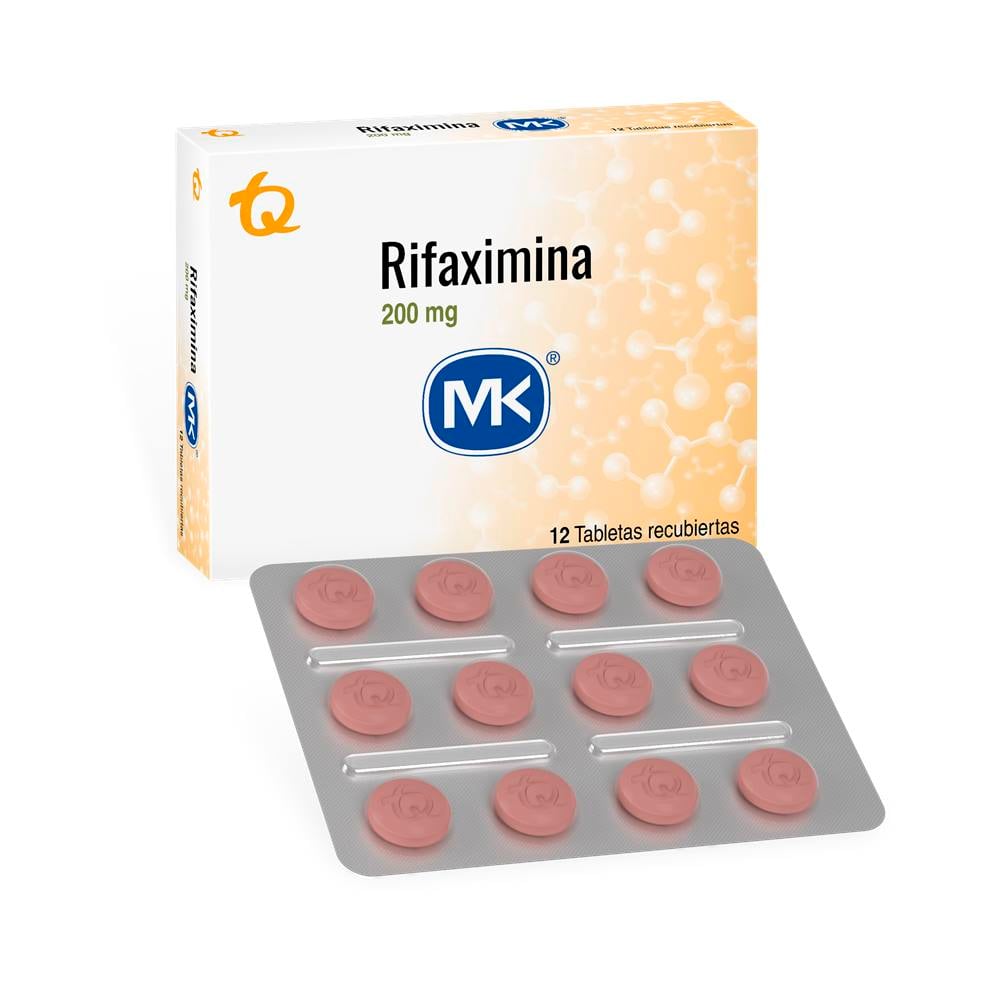 Rifaximina 200Mg Tabletas Recubiertas Caja X 12 Mk | Cruz Verde