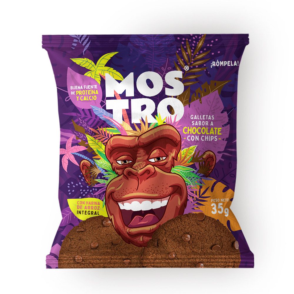 Galleta Con Chips Mostro Bolsa X 35Gr Chocolate | Los expertos en ...