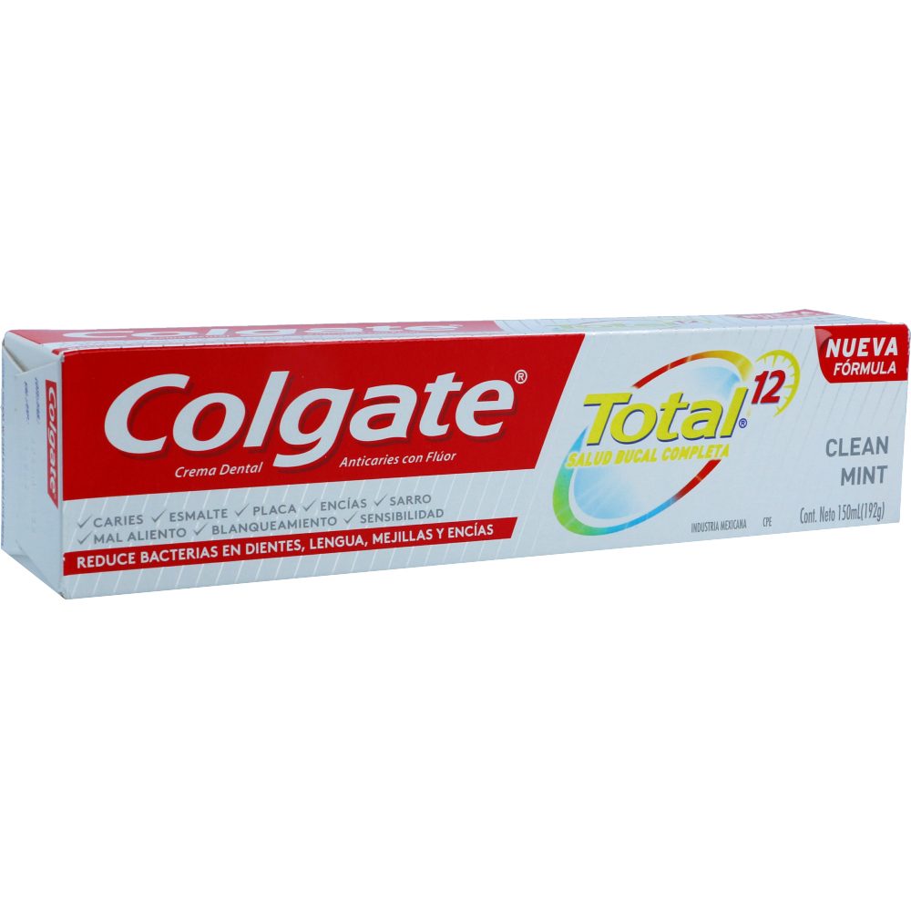 Crema Dental Colgate Total 12 Clean Mint Tubo X 150 mL | Los expertos ...