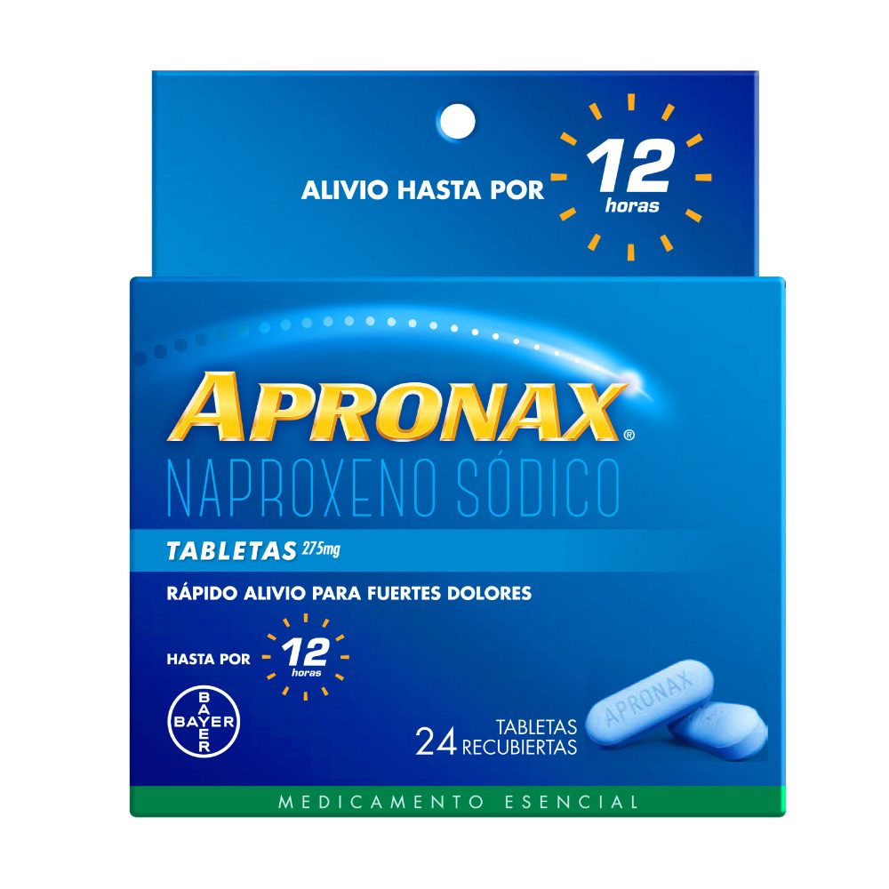 Apronax 275 mg / 24 Tabletas Recubiertas | Cruz Verde