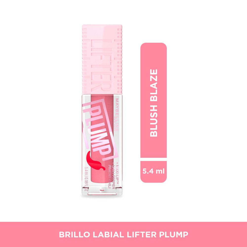 Brillo Labial Maybelline Lifter Plump 001 Frasco X 5.4Ml Blush Blaze ...