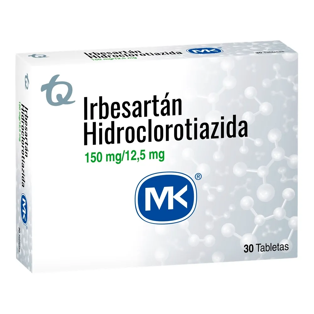Hidroclorotiazida+Irbesartan (12.5+150)Mg Tabletas Caja X 30 Mk | Cruz ...