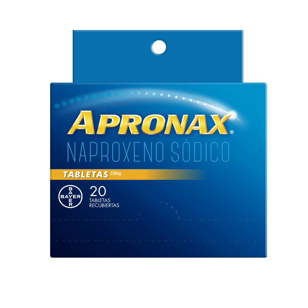 Apronax Tabletas Recubiertas 550Mg Blister X 4 | Cruz Verde