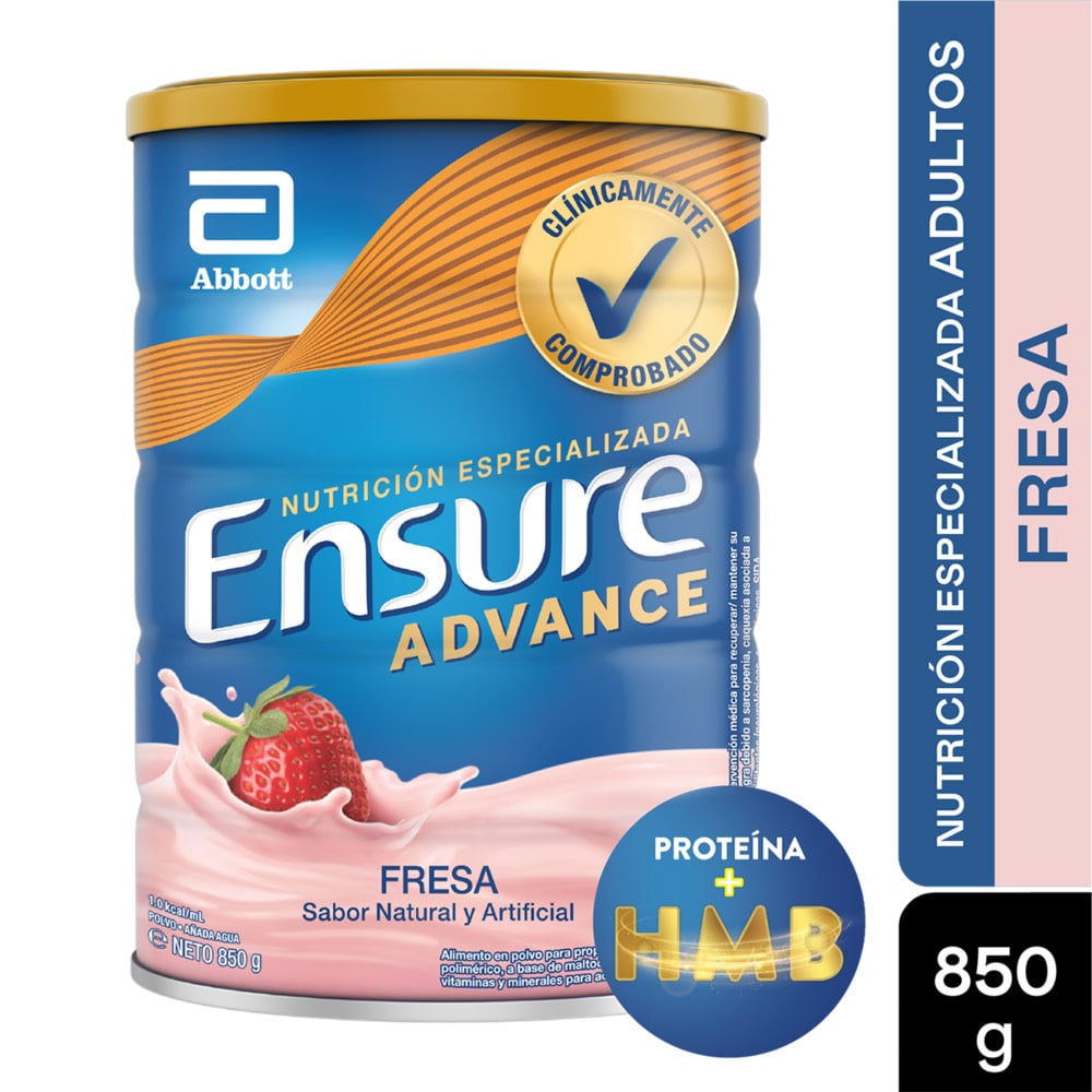 Ensure Advance en polvo - sabor fresa | Cruz Verde