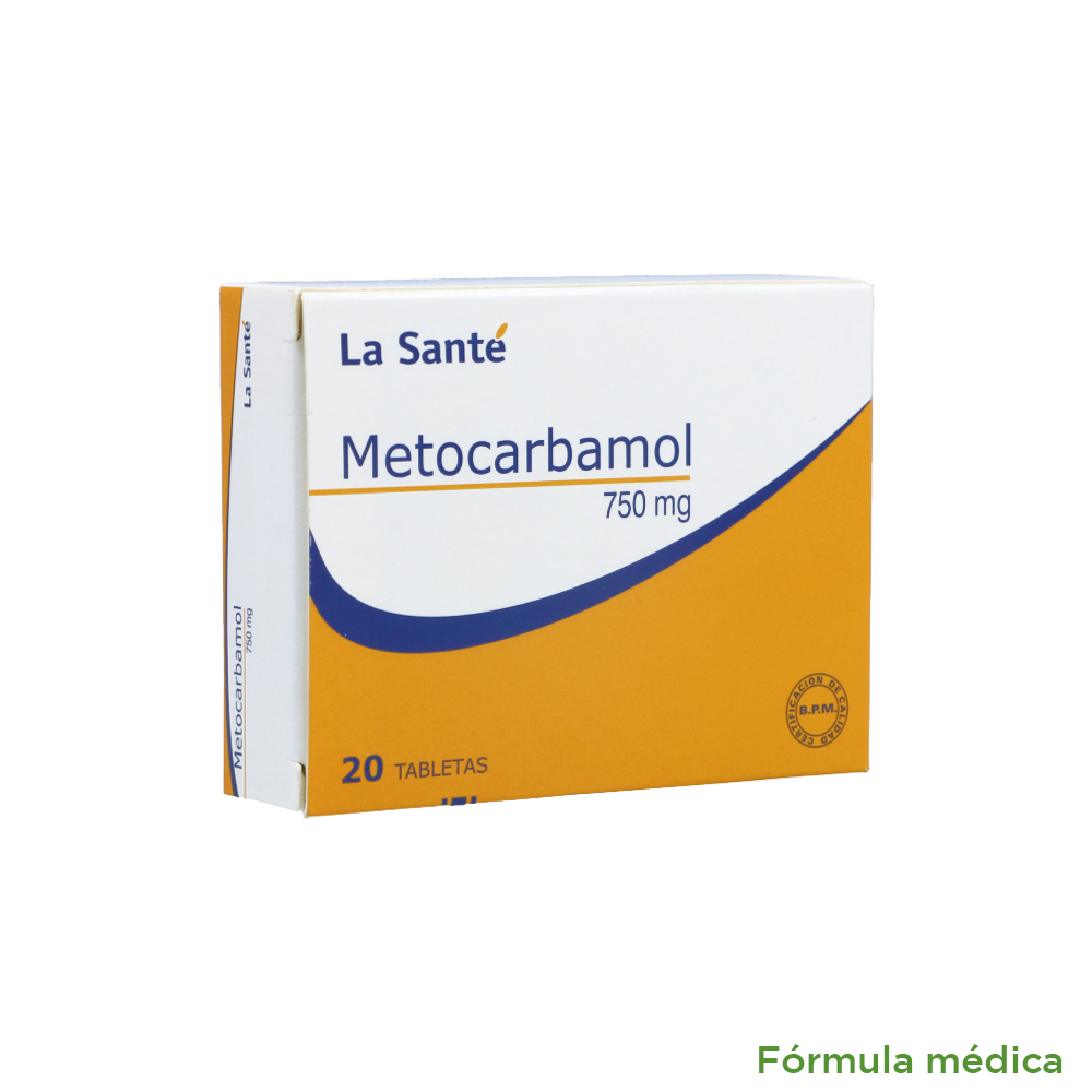 Metocarbamol 750 mg · 20 Tabletas | Cruz Verde