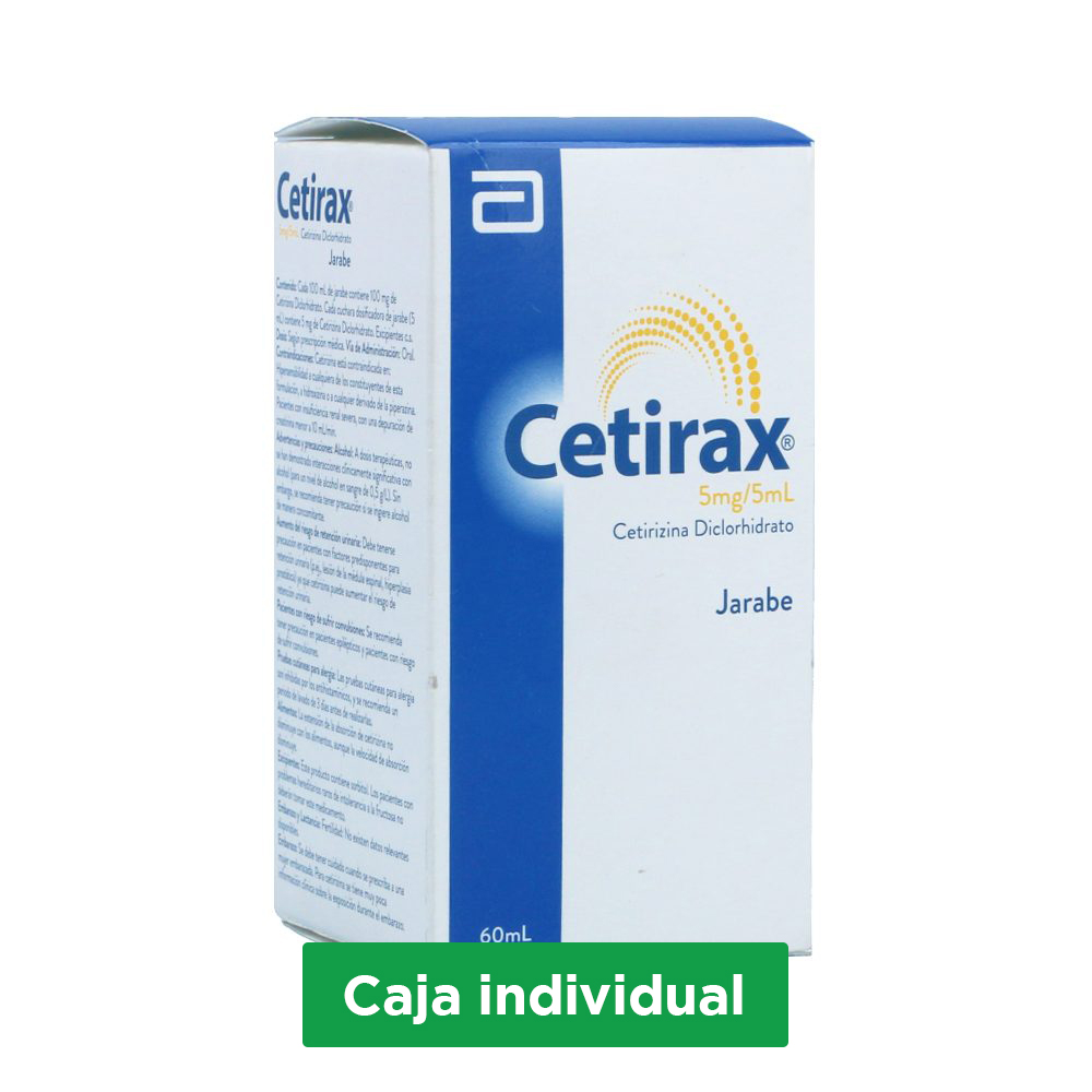Cetirax Jarabe 5Mg/mL Frasco X 60mL | Cruz Verde