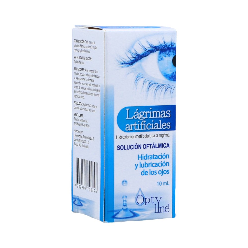 Lagrimas Artificiales Optilyne 3Mg/mL Solución Oftalmica Frasco X 10 mL ...