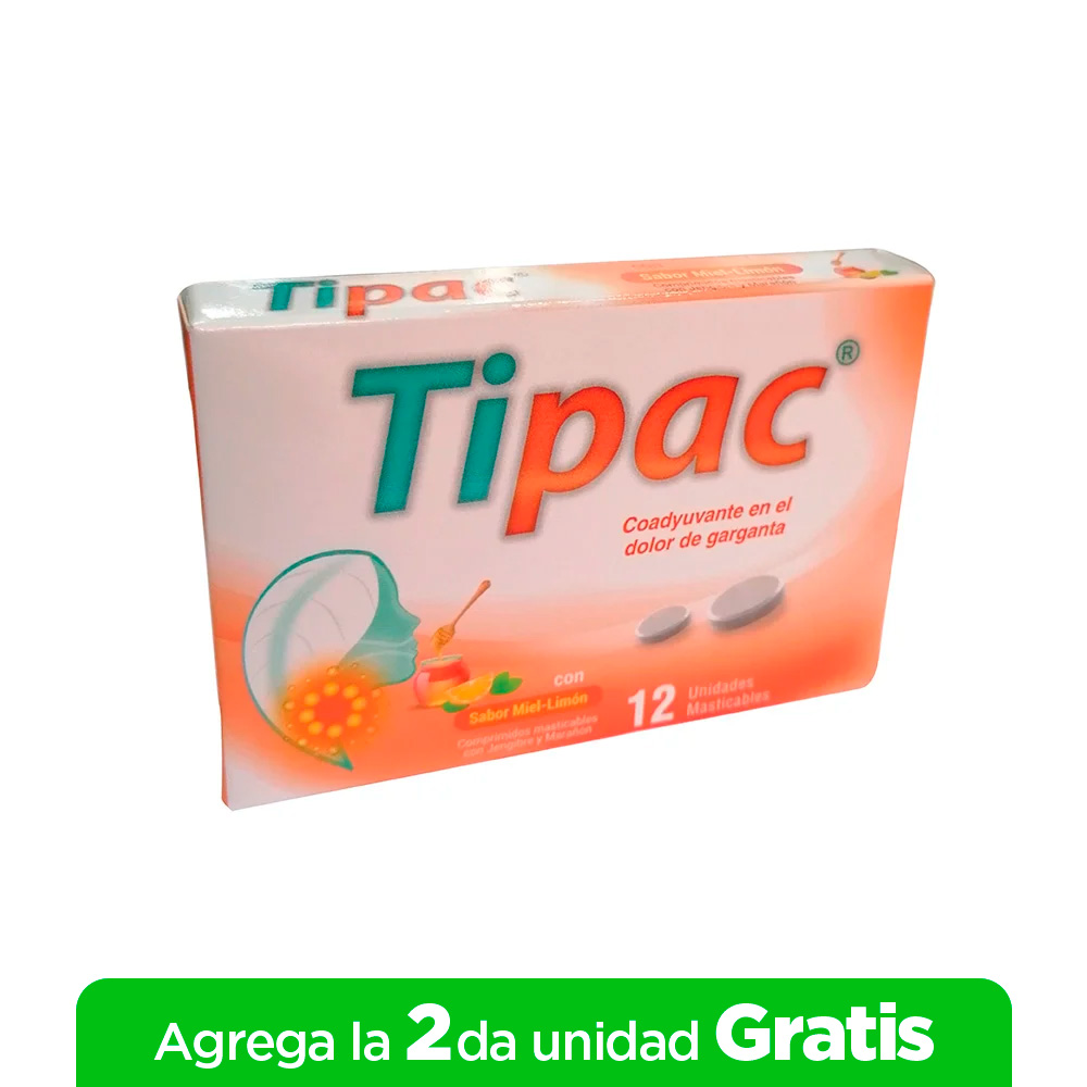 Tipac Tabletas Masticables Sabor a Miel Limón Caja X 12 | Los expertos ...