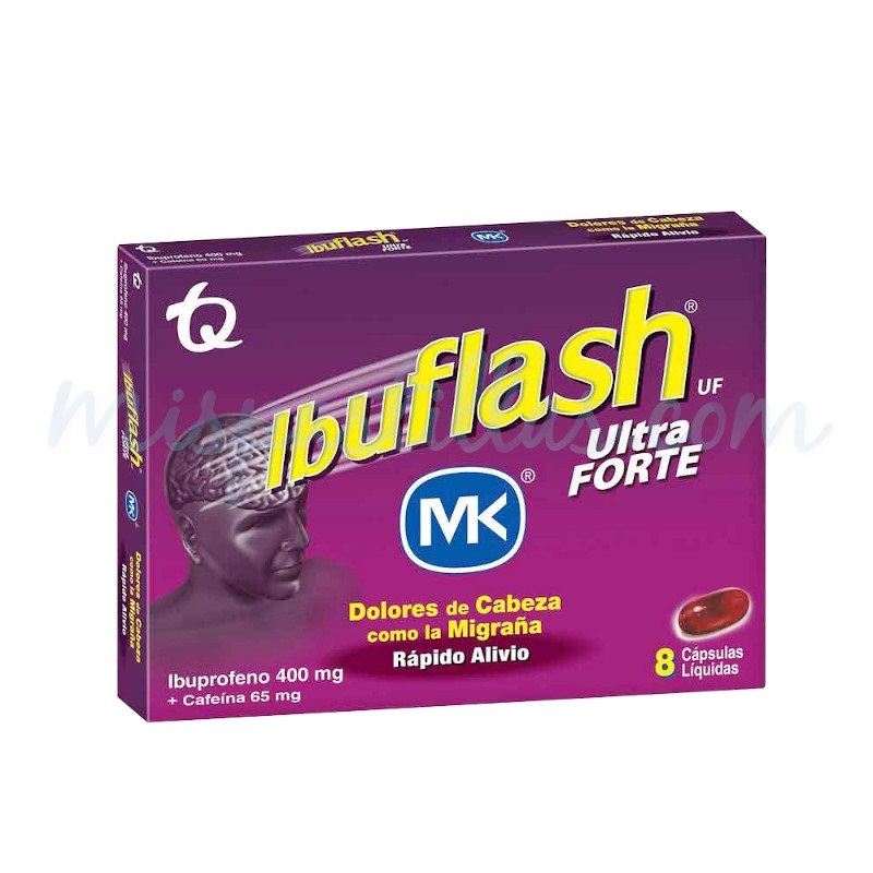 Ibuflash Ultra Forte (65+400)Mg Capsulas Blanda Caja X 8