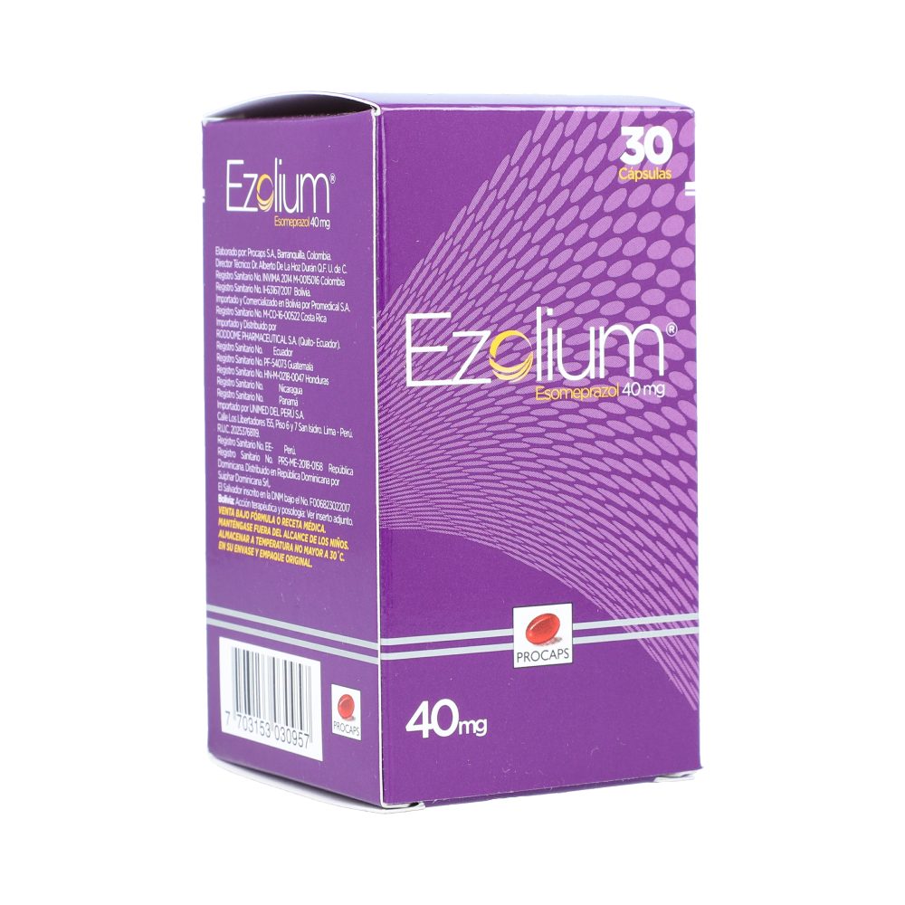Ezolium 40Mg Frasco X 30 Tabletas | Los expertos en ahorro Cruz Verde ...