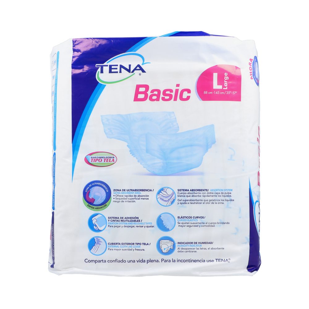 Pañal Basic Tena Large Paquete X 9 | Los expertos en ahorro Cruz Verde ...