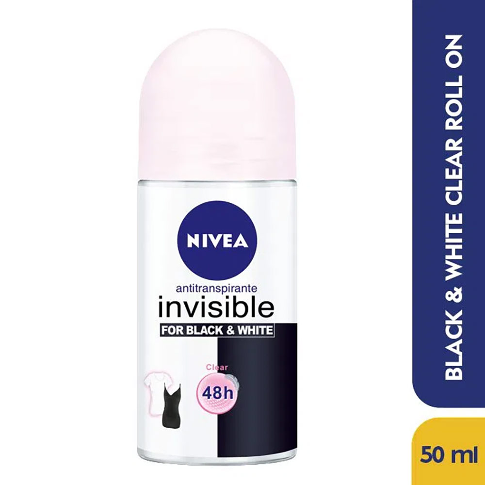 Nivea Invisible Black & White Clear Roll-On Antitranspirante Mujer ...