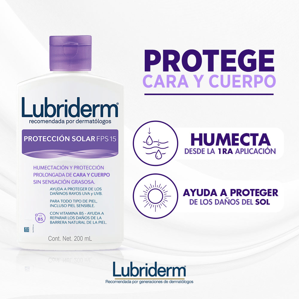 Lubriderm Uv-15 Protector Solar Frasco X 200mL | Los expertos en ahorro ...