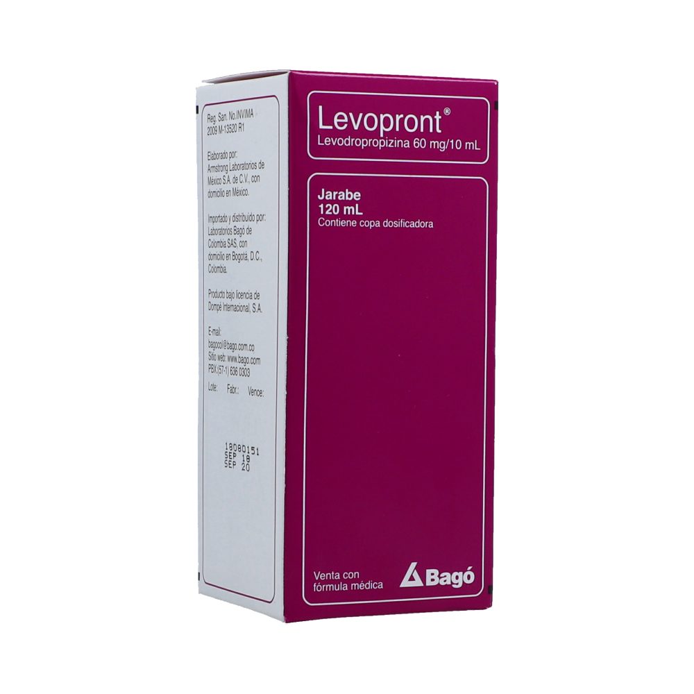 Levopront Jarabe 60mg 10ml | Cruz Verde