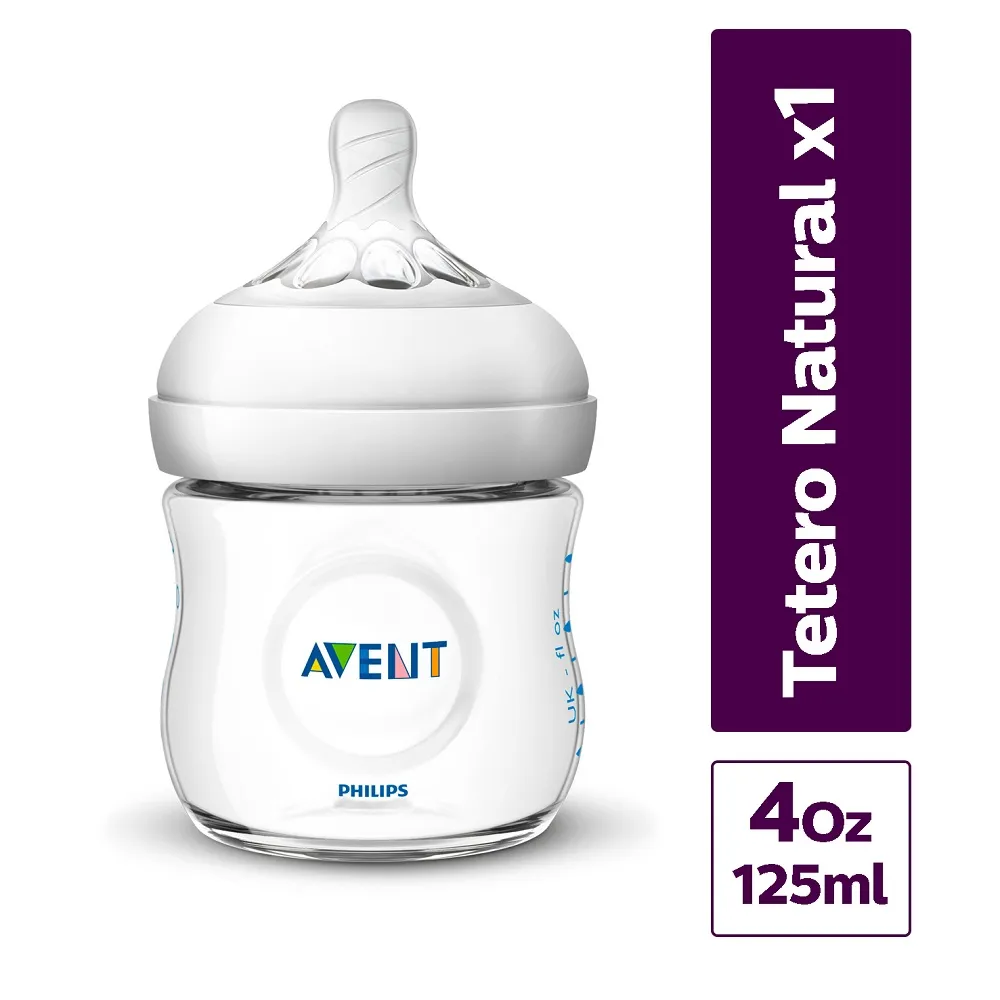 Tetero Philips Avent Natural Response 0M+ Frasco X 4Onz