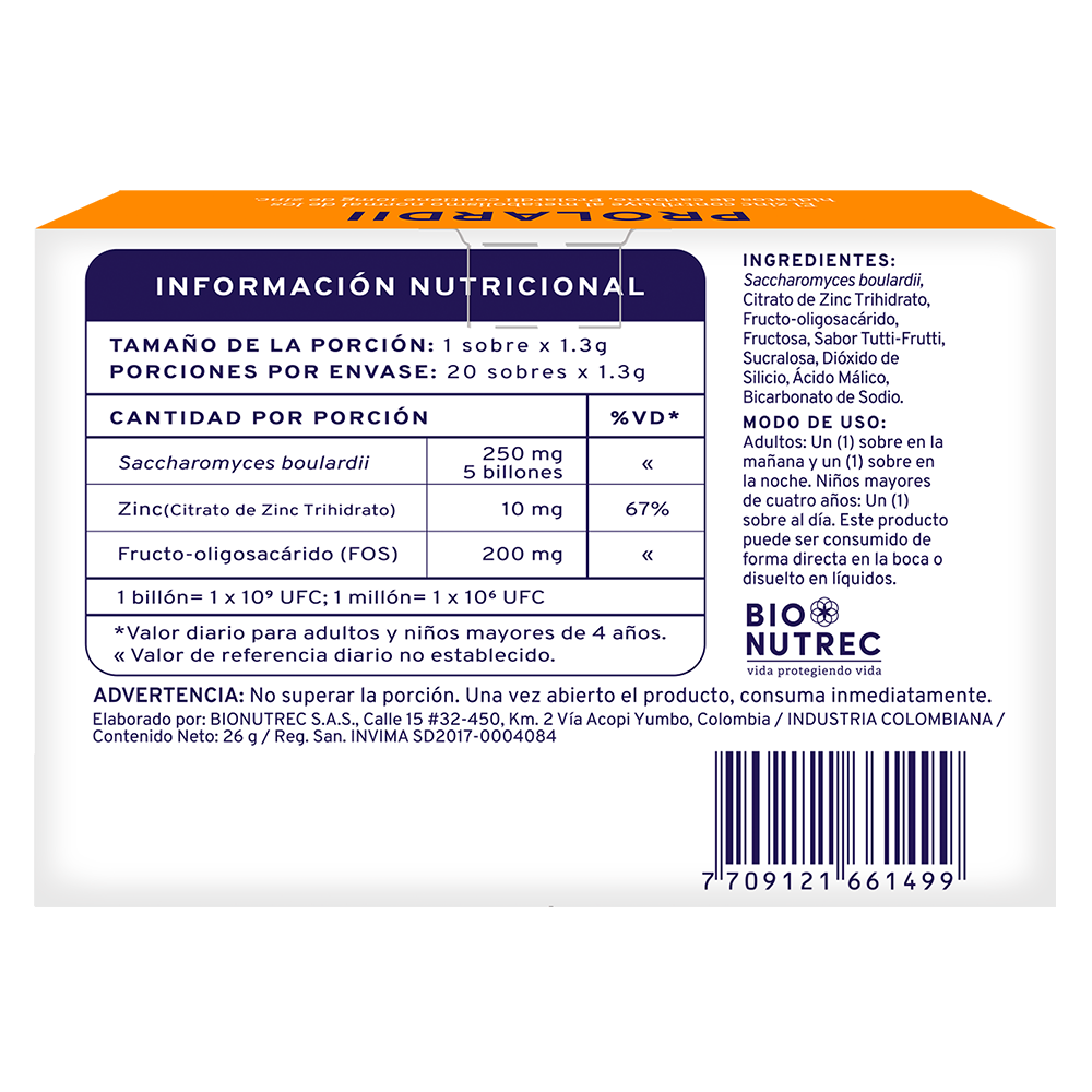 Prolardii Suplemento Dietario Caja X 20 Sobres X 1.3Gr | Los expertos ...
