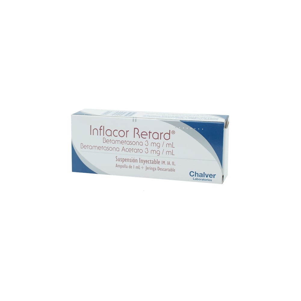 Inflacor Retard Im (3+3)Mg/1Ml((3+3)Mg/Ml) Suspención Inyección Caja X ...