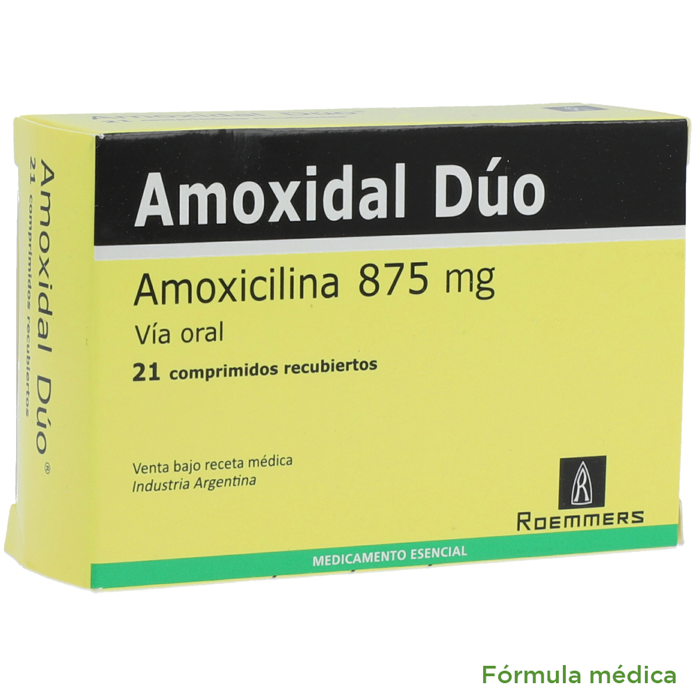 Amoxidal Dúo Comprimidos Recubiertos 875Mg Caja X 21 | Los expertos en ...