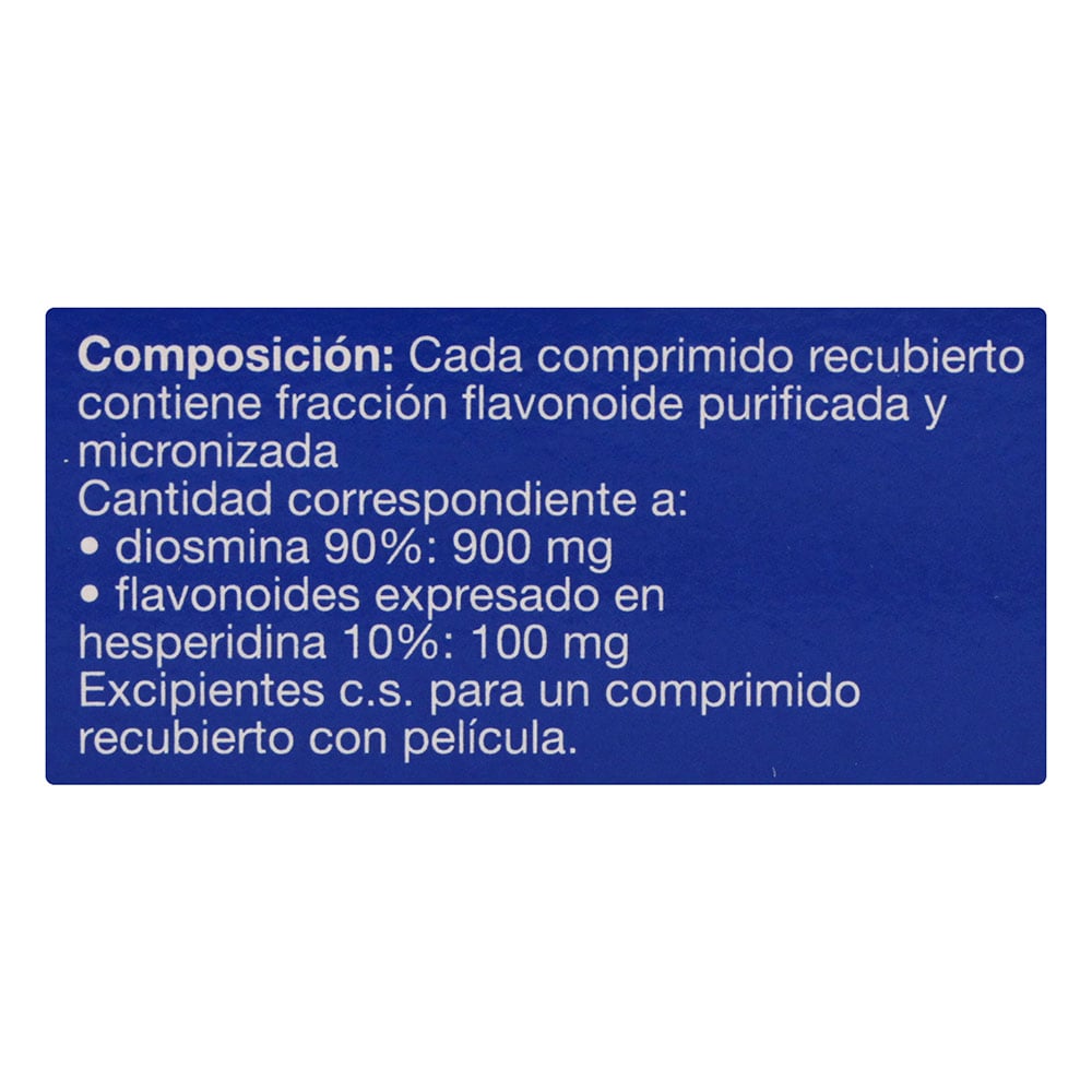 Daflon (900+100)Mg Tabletas Recubiertas Caja X 30 | Los expertos en ahorro Cruz Verde Colombia