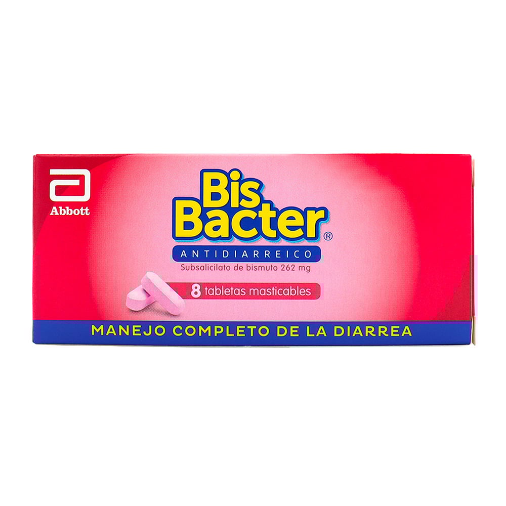 Bisbacter 262 mg - 8 tabletas masticables