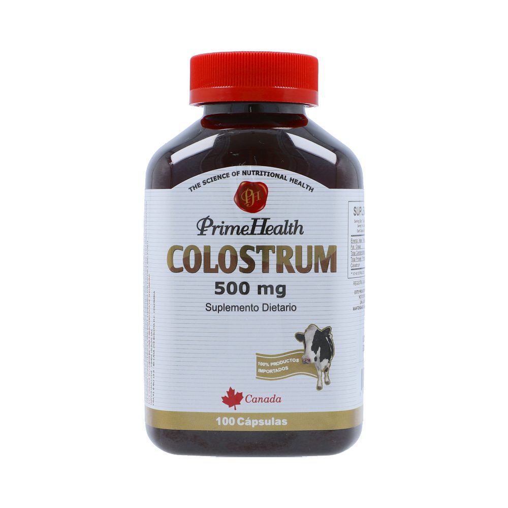 Colostrum 500Mg Cápsula Prime Health Frasco X 100 | Los expertos en ...