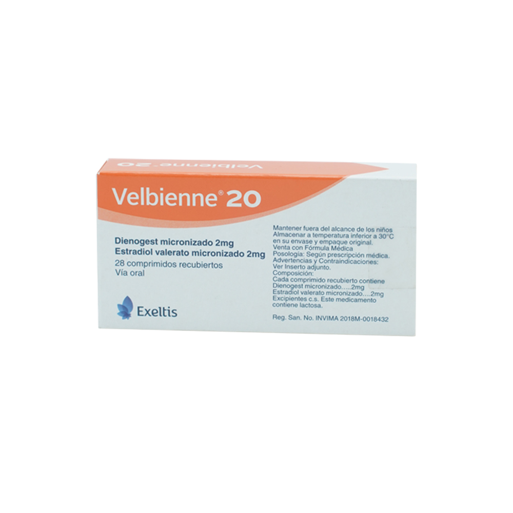 Velbienne 20 Tableta Recubierta Caja X 28 | Los expertos en ahorro Cruz ...