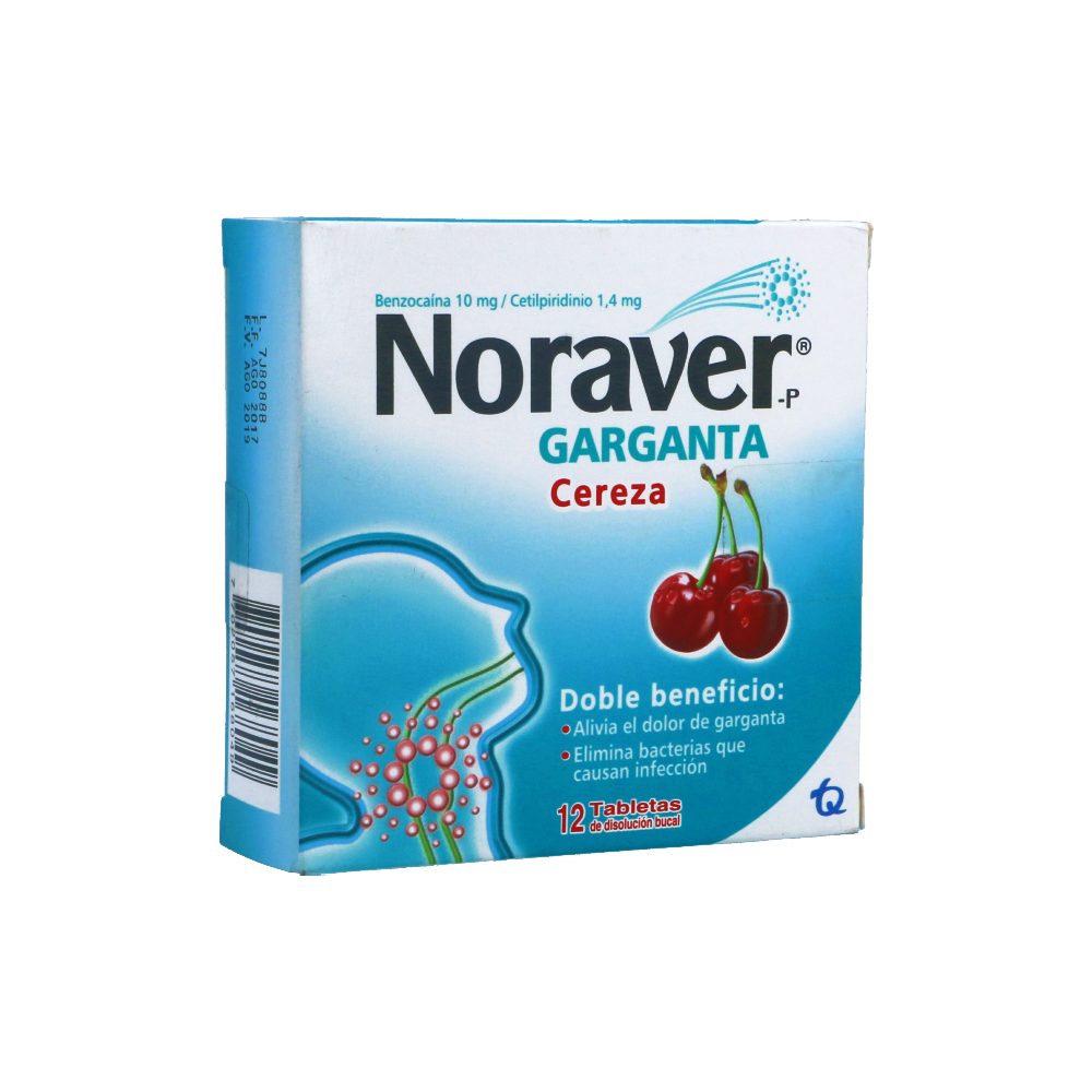 Noraver P Garganta Tabletas Masticables | Cruz Verde
