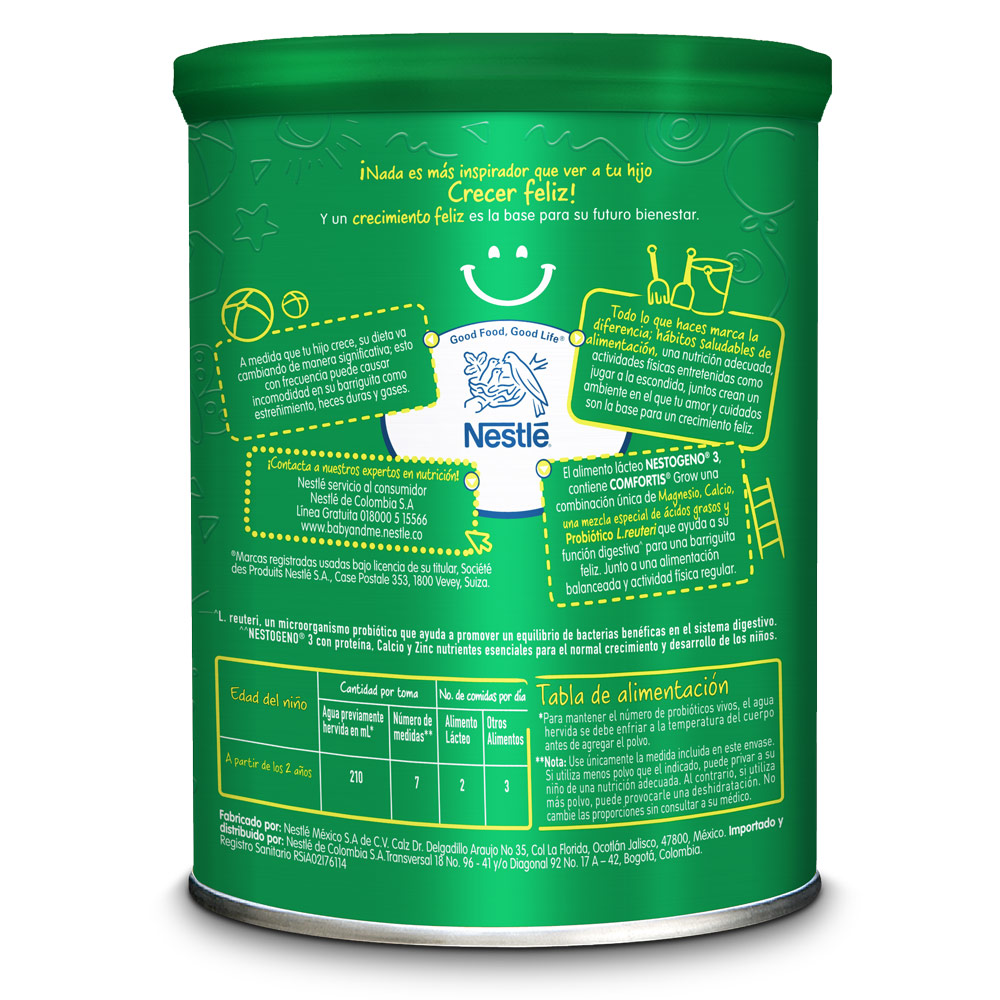 Nestogeno 3 Comfortis Grow Tarro X 1.8Kg | Los expertos en ahorro Cruz Verde Colombia