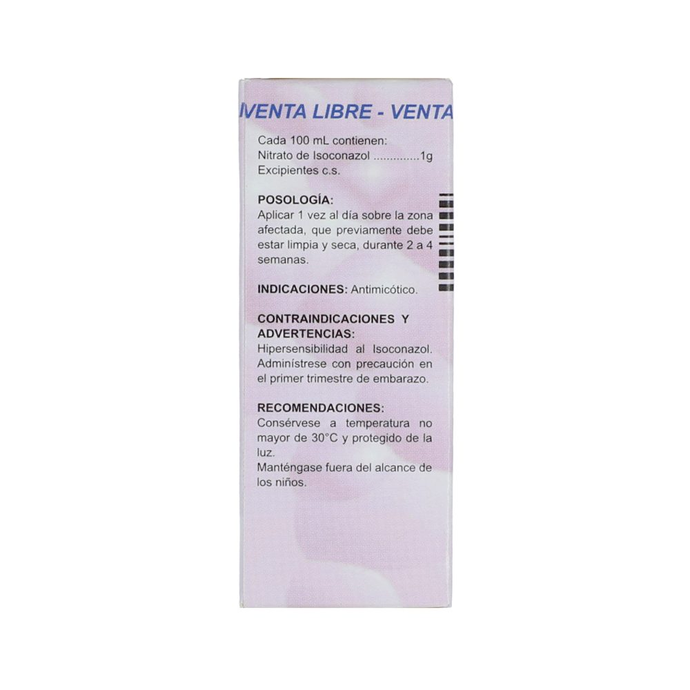 Isoconazol 1% Solución Tópica Caja Individual X 1 Frasco X 20mL | Los ...