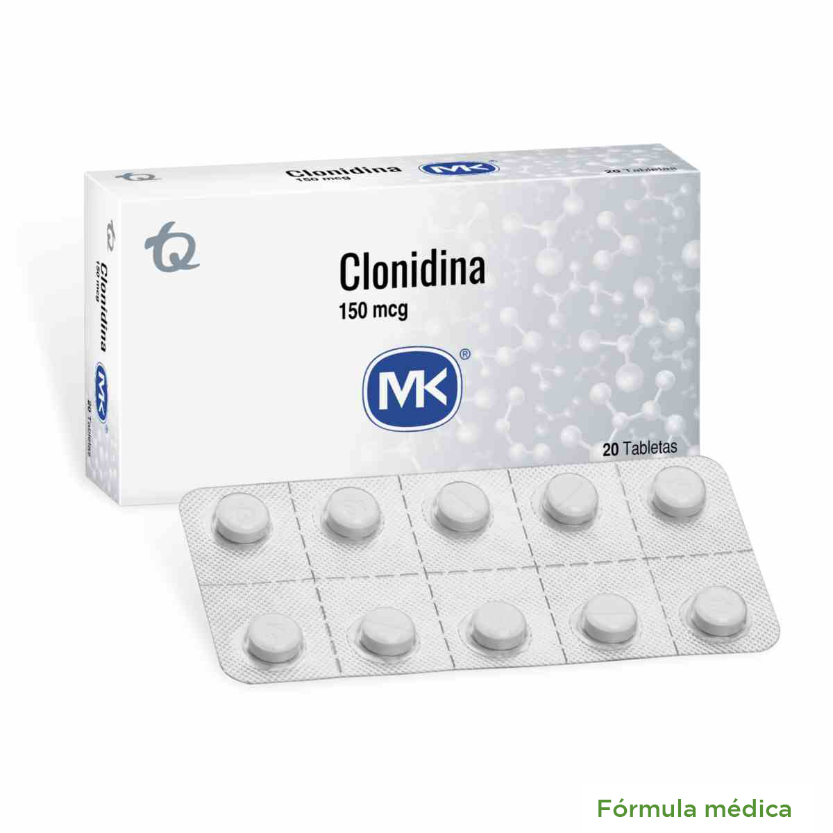Clonidina 0.15Mg Tableta Caja X 20 Mk | Cruz Verde