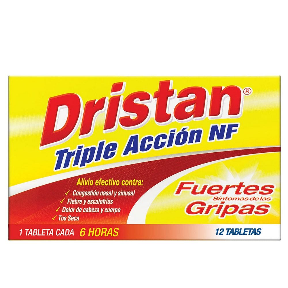 Dristan Triple Acción Nf Caja X 12 Tabletas | Los expertos en ahorro ...