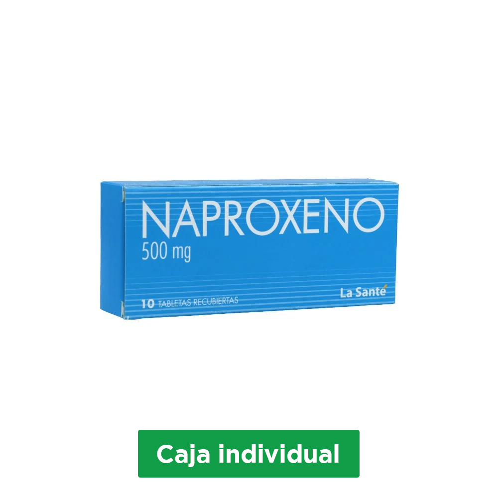 Naproxeno Tabletas Recubiertas 500Mg Caja X 10