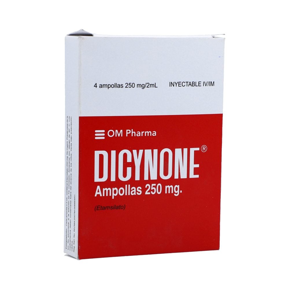 Dicynone 125Mg/mL Caja X 4Amp X 2mL Solución Inyectable | Cruz Verde