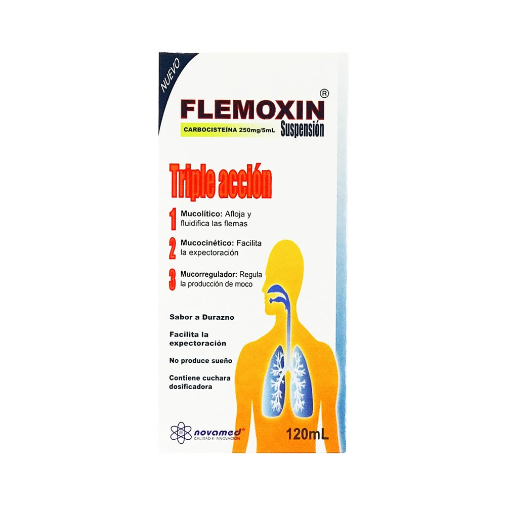 Flemoxin 50Mg/Ml(5%) Suspension Oral Frasco X 120Ml | Cruz Verde