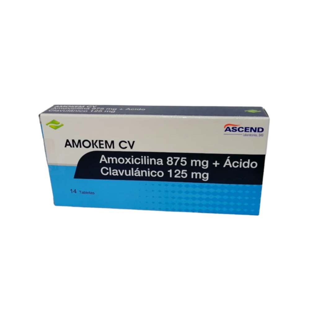 Amokem Cv (875+125)Mg Tableta Rec Caja X 14 | Cruz Verde