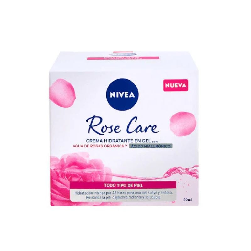 Crema Hidratante En Gel Nivea Rose Care Pote X 50Ml | Cruz Verde