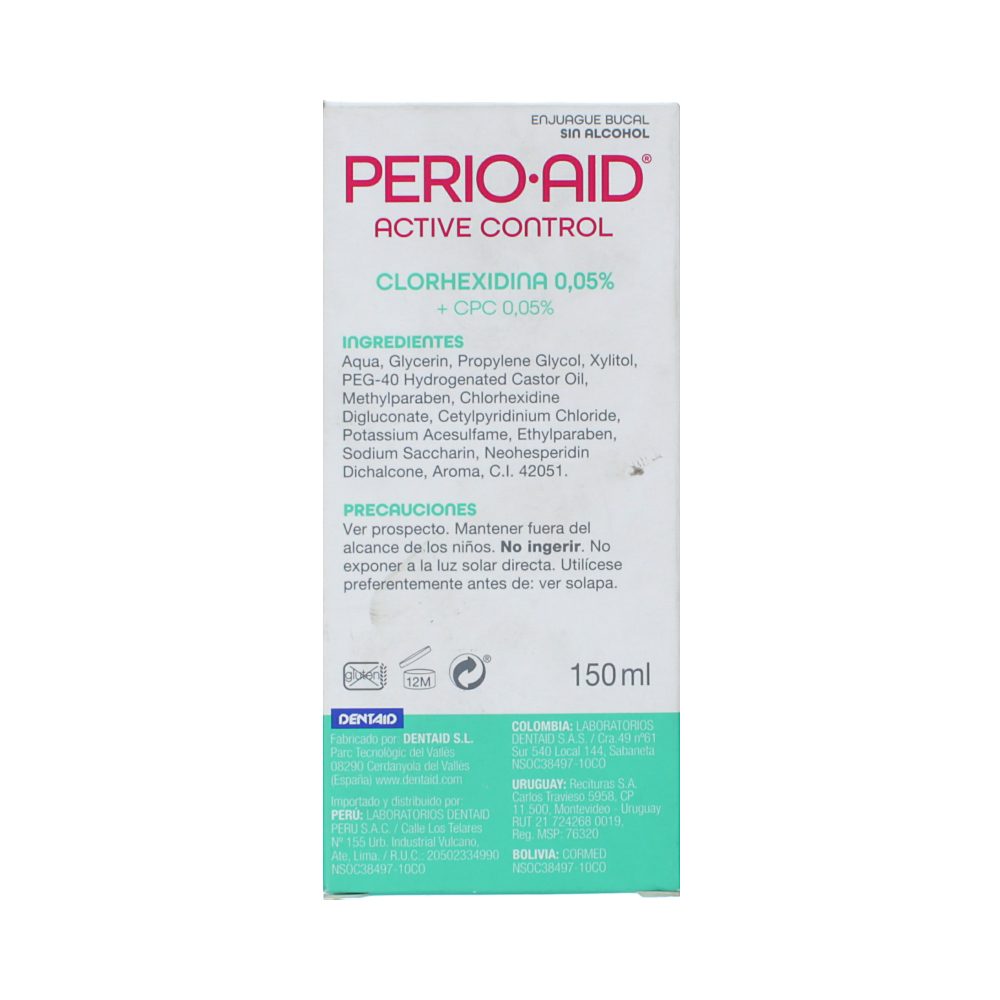 Perio-Aid Maintenance Líquido Frasco X 150 mL | Los expertos en ahorro ...