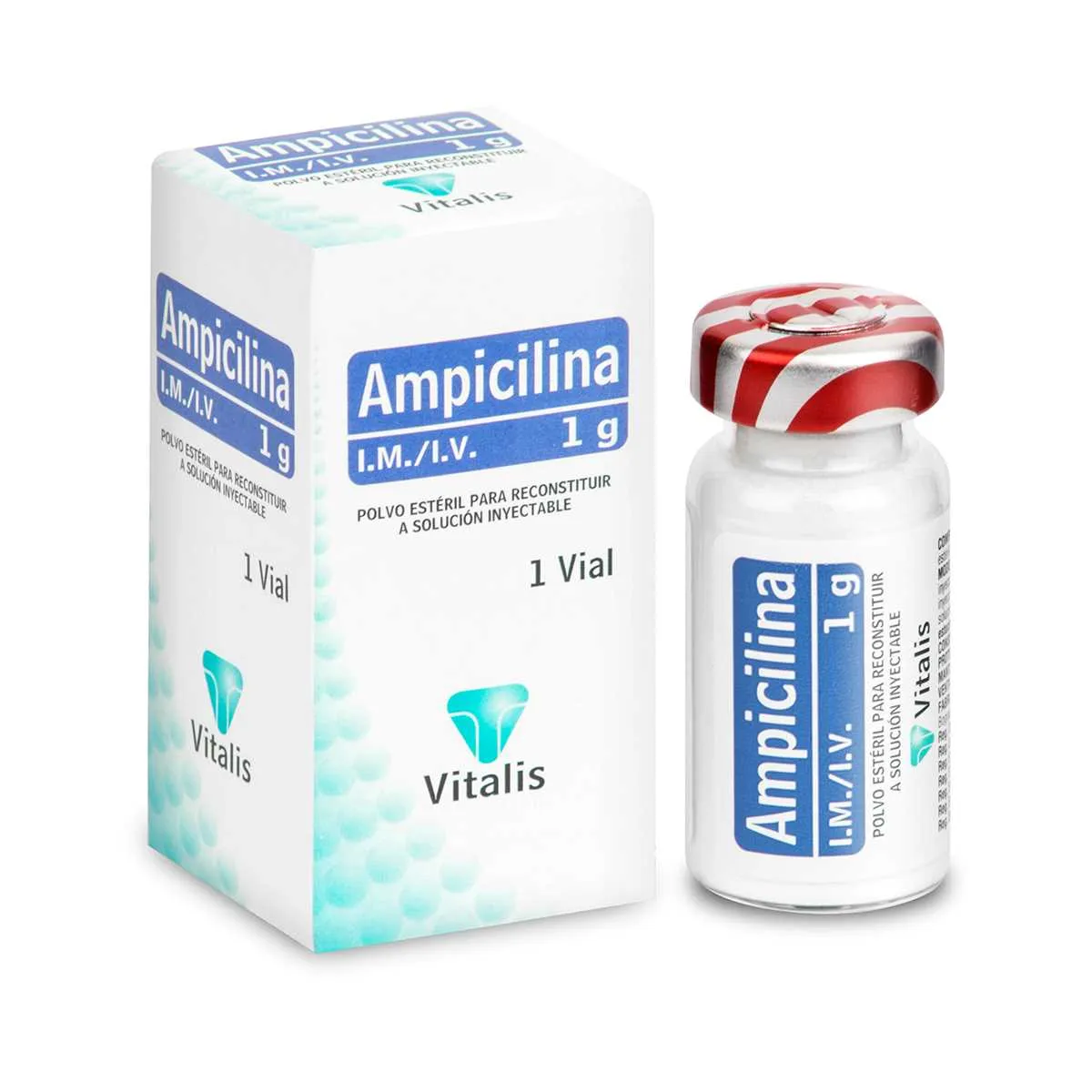 Ampollaicilina 1Gr Polvov InyecTabletasle Cajas X 1Vial Vitalis | Cruz ...