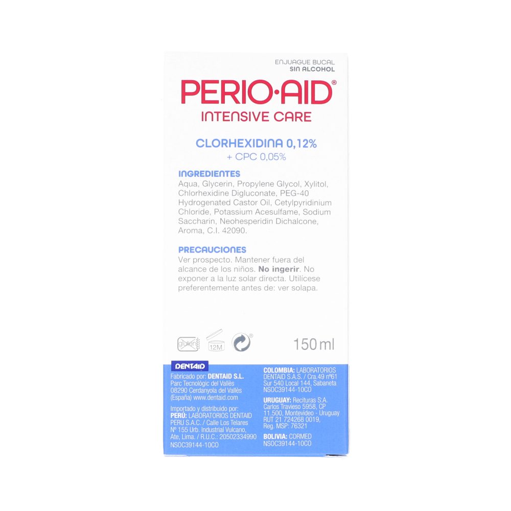 Perio-Aid 0,12% Colutorio Líquido Frasco X 150 mL | Los expertos en ...
