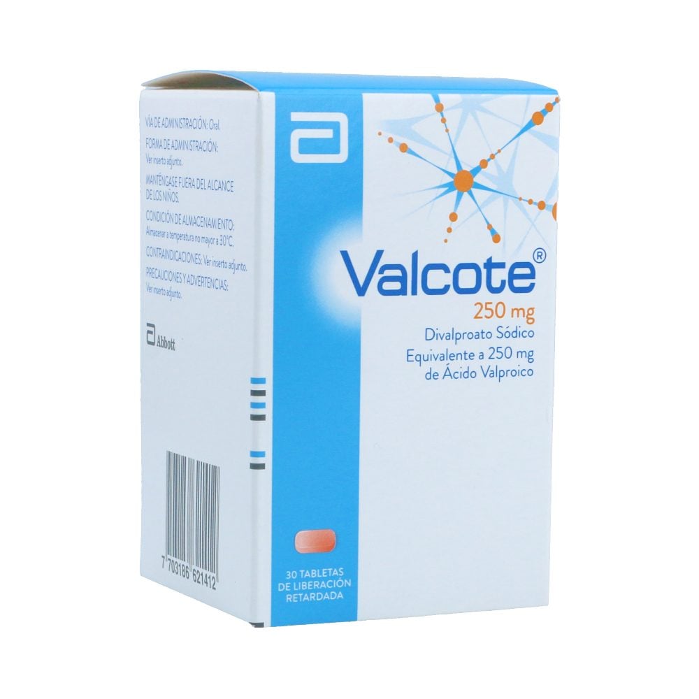 Valcote Tabletas Liberación Retardada 250Mg Caja X 30 | Cruz Verde